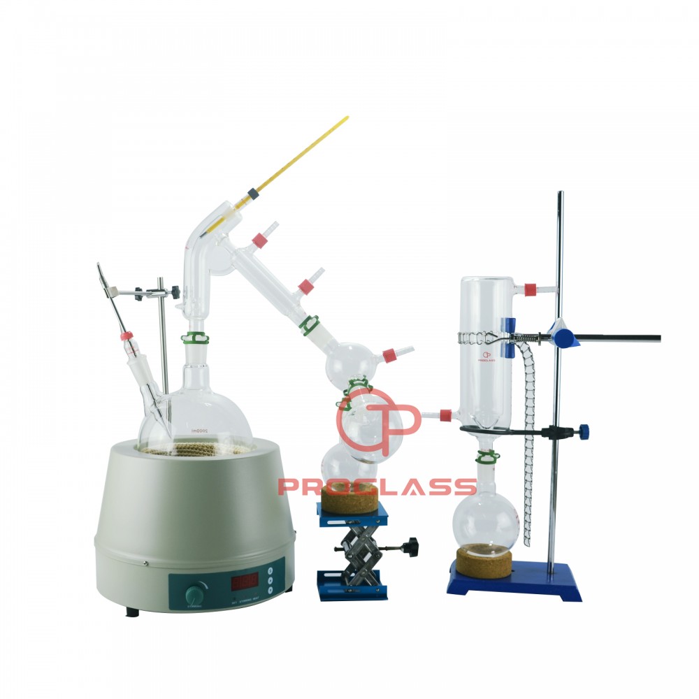 Short Path 5L Distillation Kit With Display Magnetic Heating Mantle